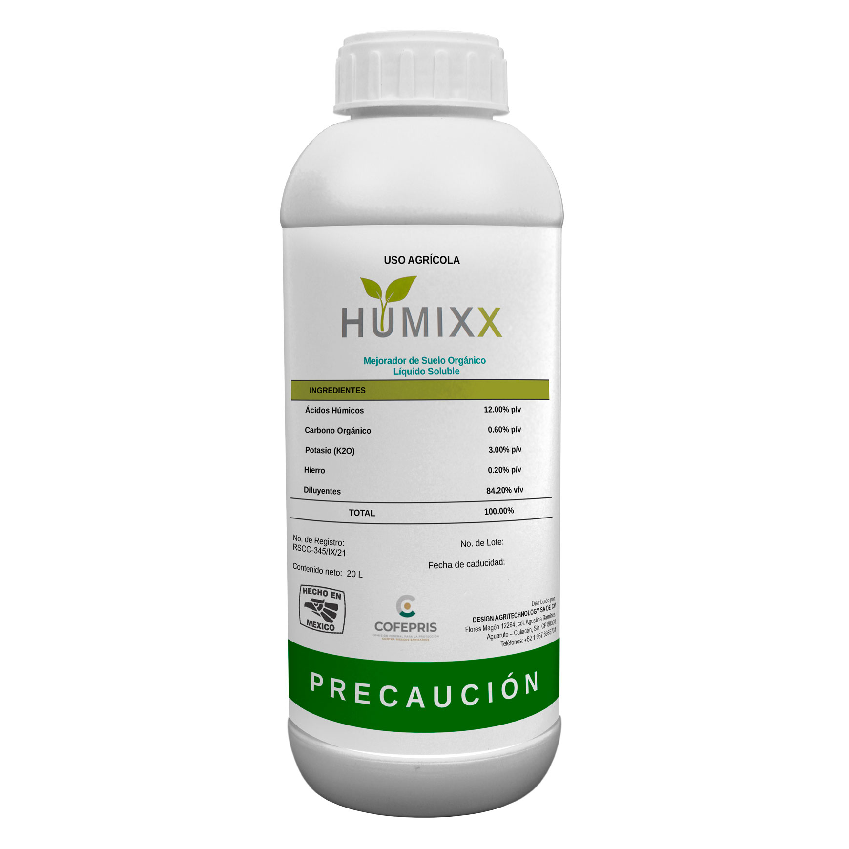 HUMIXX Acidos Humicos Fertilizante Líquido Organo-Mineral – Design ...